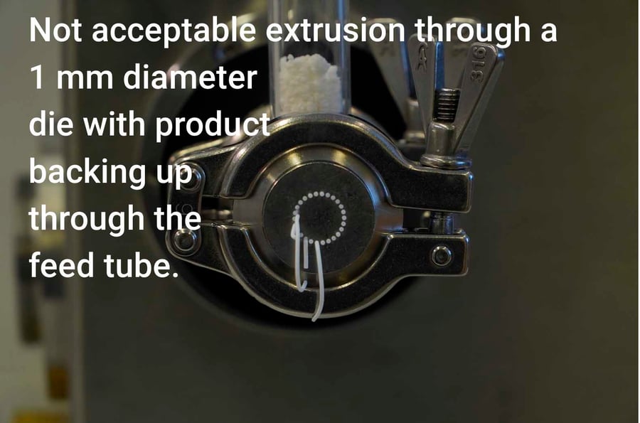 Possible issues with extrusion of small samples - how to resolve them